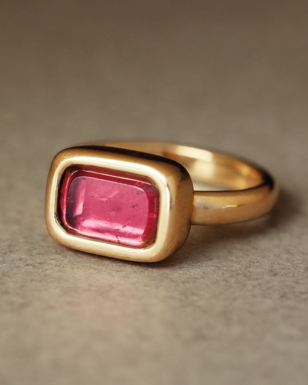 The Empire Ring by George Rings | Rubellite Solitaire