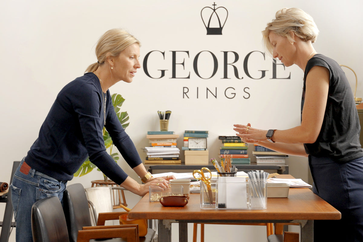 Gold Bar Ring by George Rings - 18k yellow gold