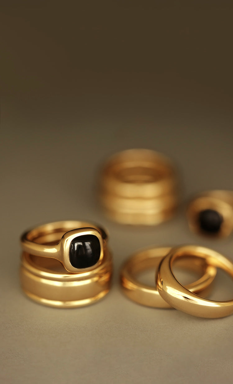 George Rings | Understated Jewelry Cast in 18k Yellow Gold